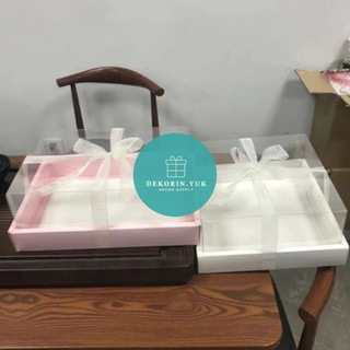 Jual BOX KUE MINIMALIS mika kue ulang tahun cake box mika kek packaging ...
