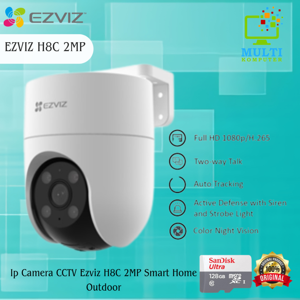 Jual Ip Camera CCTV Ezviz H8C 2MP Smart Home Outdoor | Shopee Indonesia