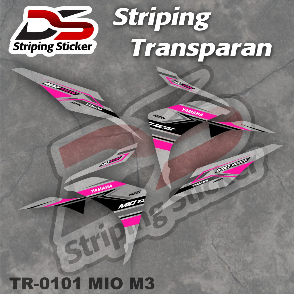 Jual Striping Stiker Transparan UV (TR 0101 ) mio m3 List Variasi ...