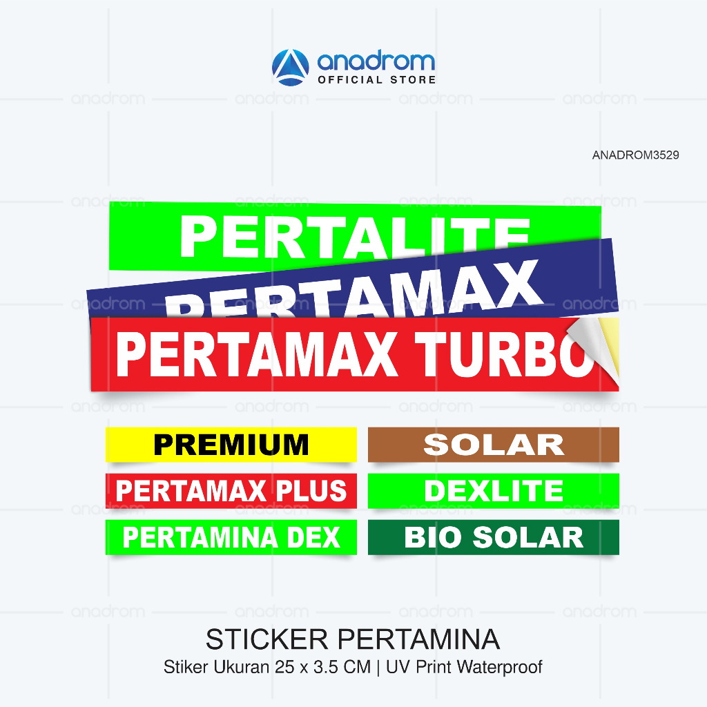 Jual Sticker Pertamina | Sticker Bahan Bakar Pertalite, Pertamax ...