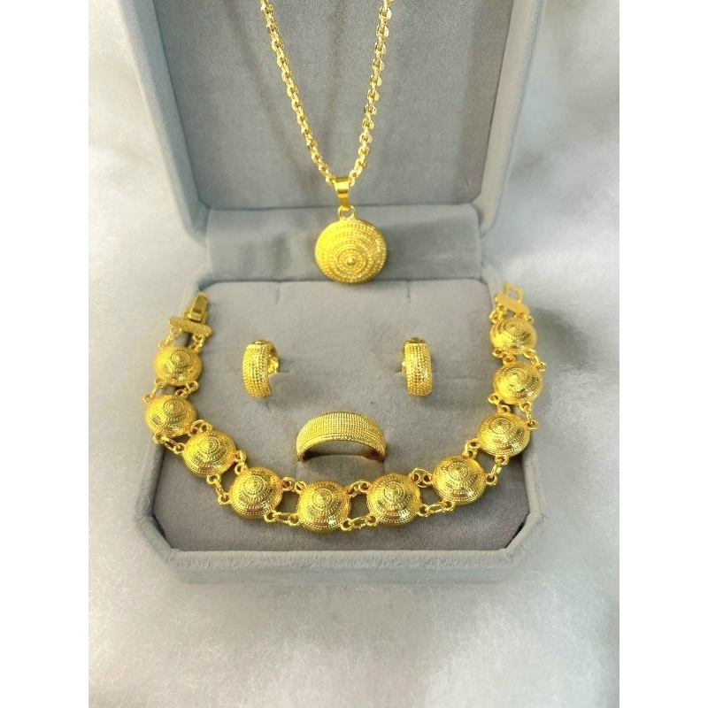 Jual Set Perhiasan Full Ukir Mewah Gold Lapis Emas | Shopee Indonesia