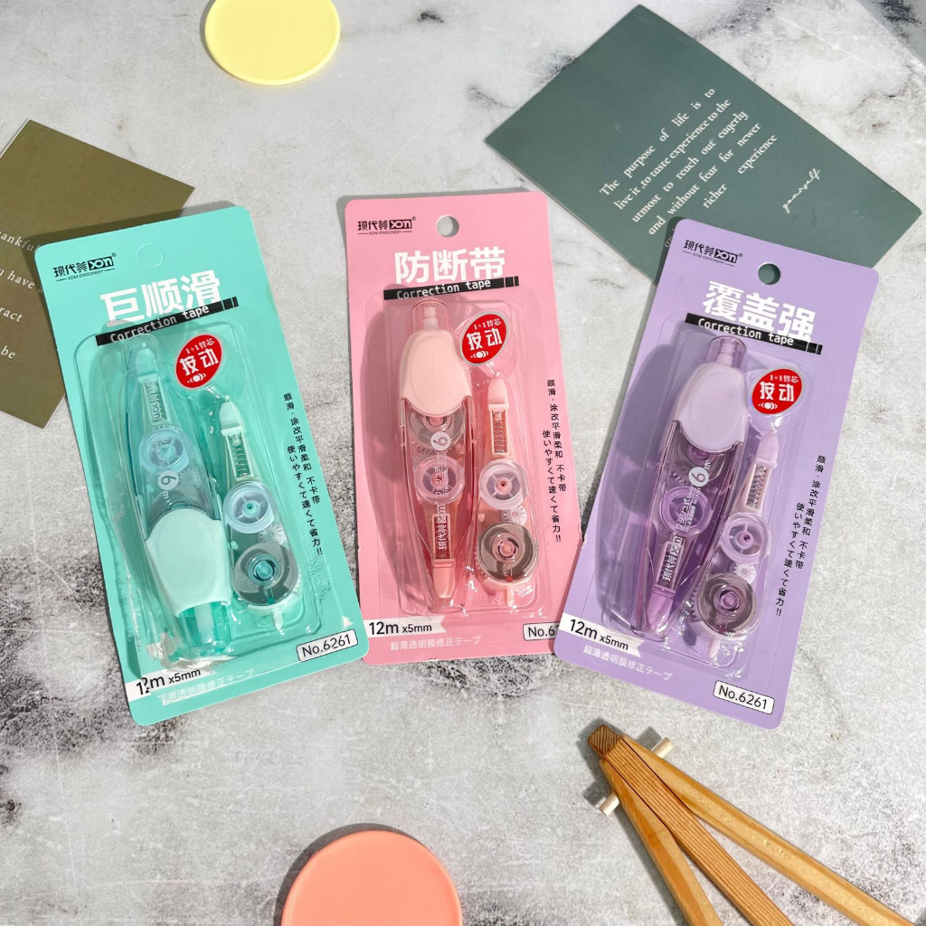 Jual Correction Tape Mekanik Cetek Free Refil Isi Tipeks - XMD 6261 ...