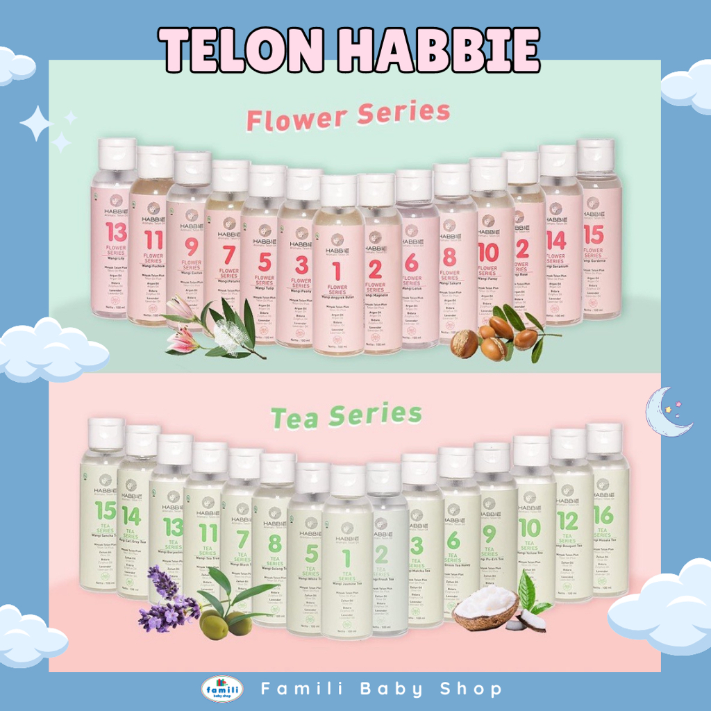 Jual Habbie Minyak Telon Aromatic Telon Oil Flower dan Tea Series ...
