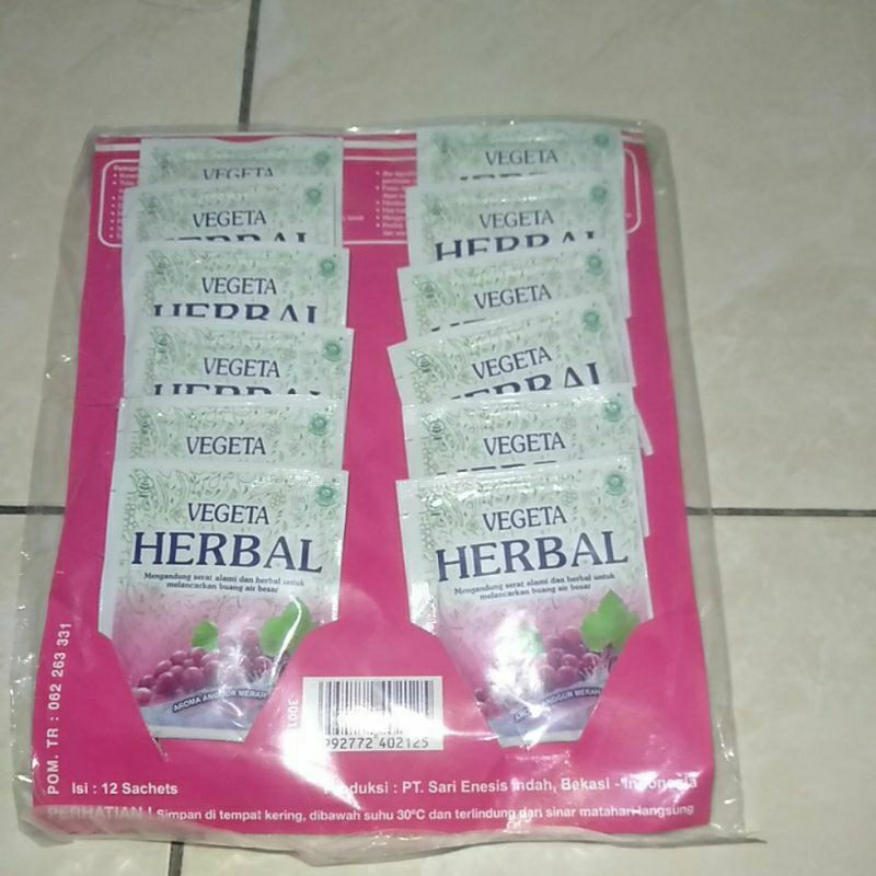 Jual Vegeta herbal 12 sachet/6sachet | Shopee Indonesia