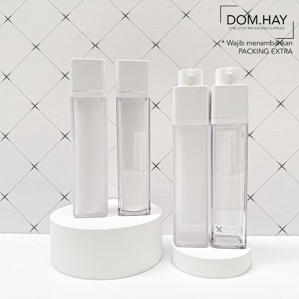 Jual 50ml Botol Twist Airless Kotak Skin Care Serum Lotion Misty Spray ...