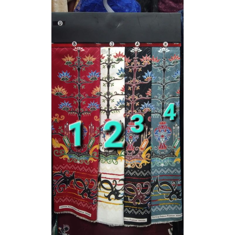 Jual kain batik khas kalteng harga per setengah meter atau 50cm ...