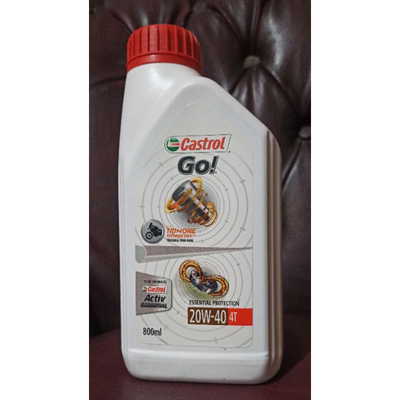 Jual Oli Castrol Go 20W-40AT 800ml untuk motor matic 100% Original ...