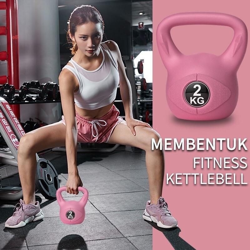 Jual Kettlebell 2 kg PVC /alat olahraga di rumah | Shopee Indonesia