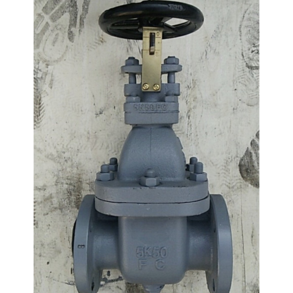 Jual 3" Gate valve 5K -3" inch Stop Kran Jis 5 K-DN80 DN 80 Besi Cast ...