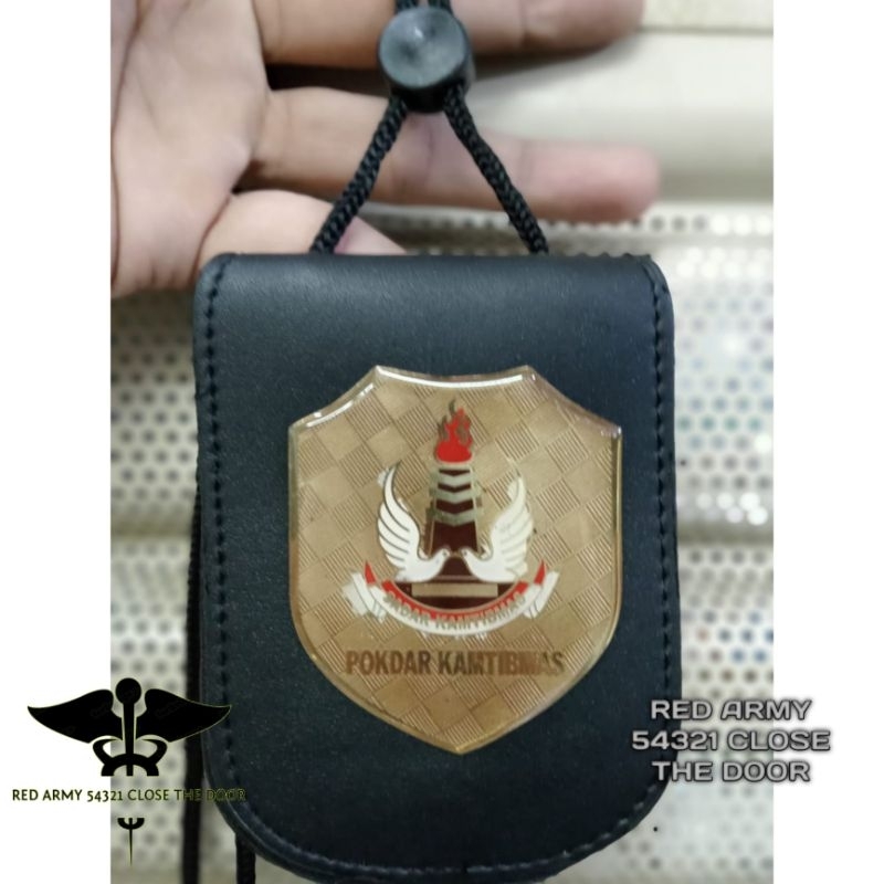 Jual Tali Lanyard Name Tag Kalung Holder ID Card Logo Pokdar Kamtibnas ...