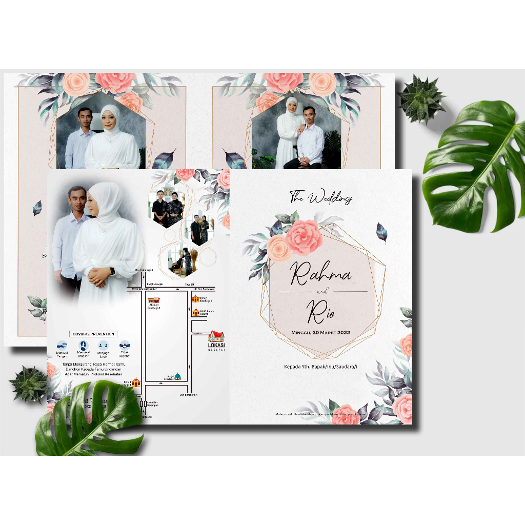 Jual UNDANGAN PERNIKAHAN CUSTOM FULL COLOR | Shopee Indonesia