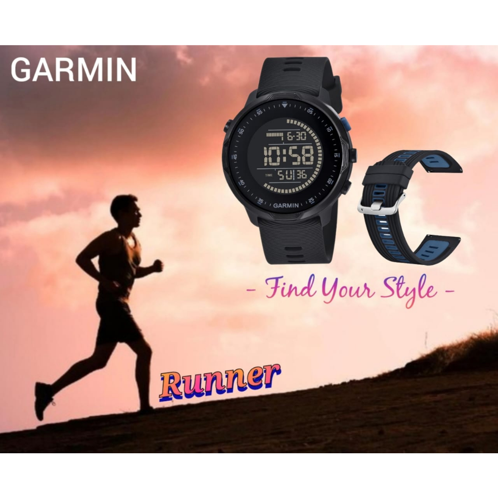 Jual Grosiran Jam Tangan Garmin Digital Tali Rubber Free Tali Rubber ...