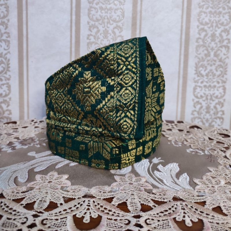 Jual TANJAK MELAYU FULL SONGKET IKAT KEPALA MELAYU PREMIUM DENGAN ...