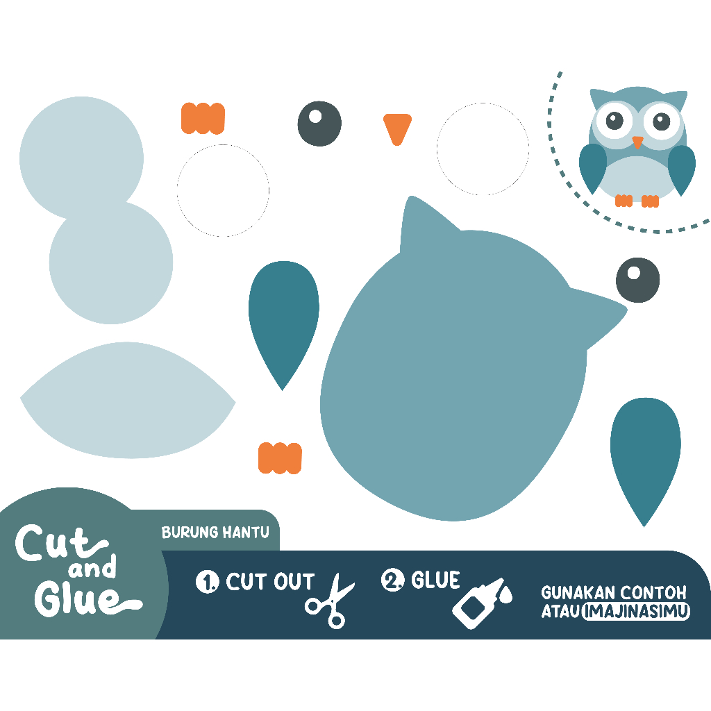 Jual Aktivitas Memotong dan Menempel/ Paper Cut and Glue (teman.kana ...