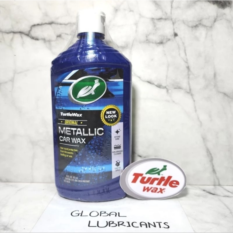 Jual ALL NEW! Turtle Wax Metallic Car Liquid Wax 473mL USA + Applicator ...