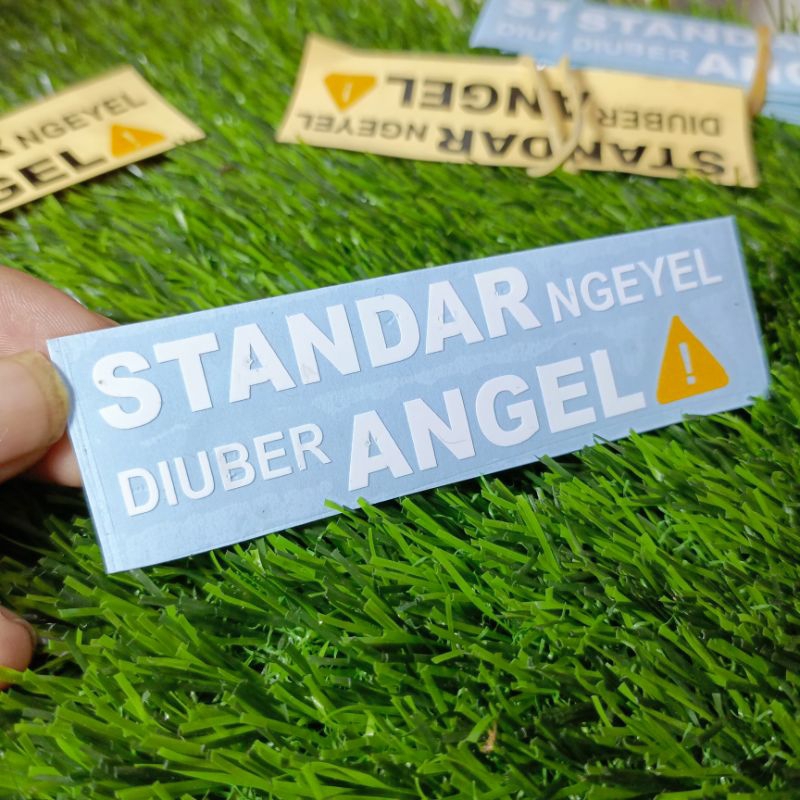 Jual Sticker standar ngeyel diuber angel cutting sticker bisa buat plat ...