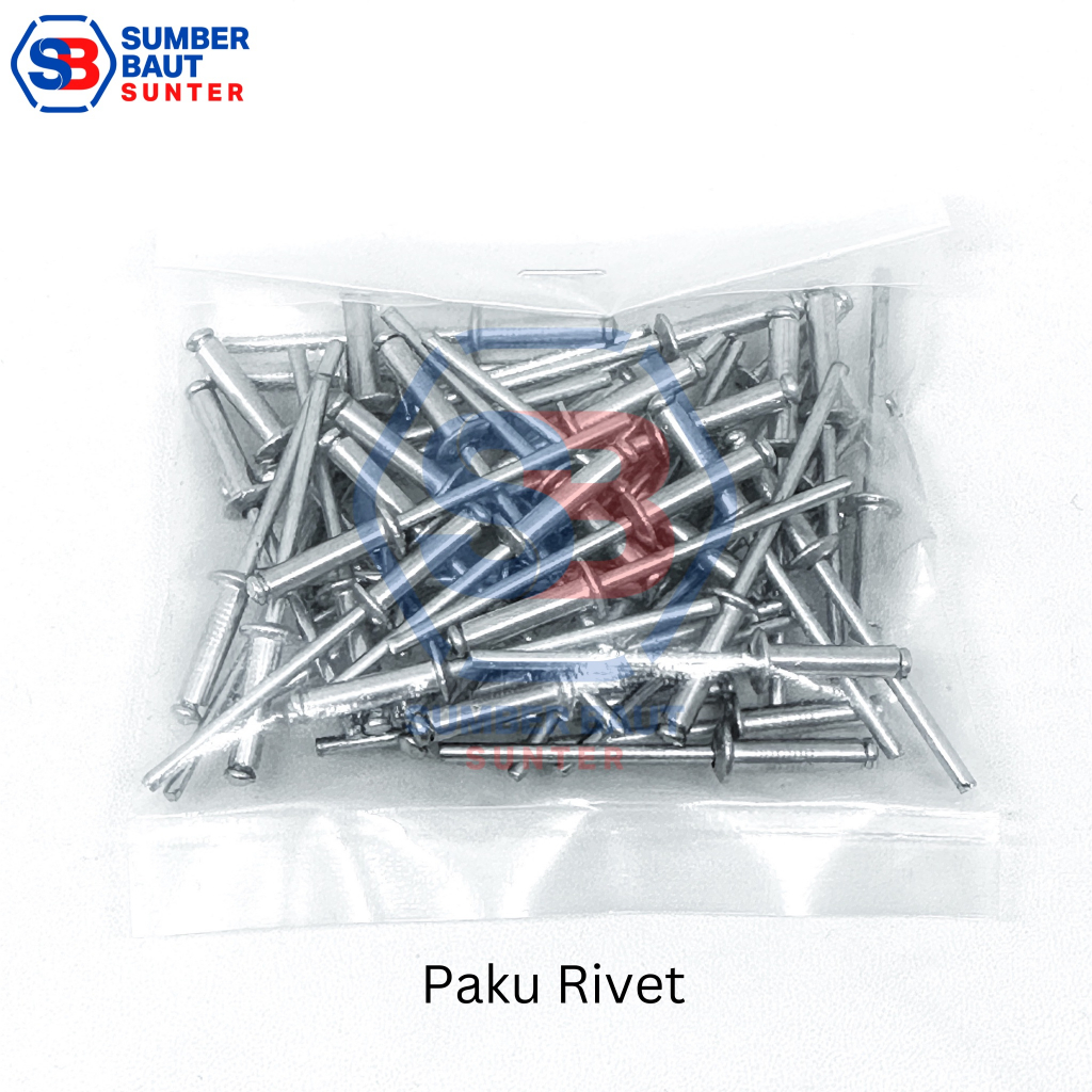 Jual Paku / Blind Rivet Merk Sip SP 529 (4 mm x 8 mm) - ( Isi 50 pcs ...