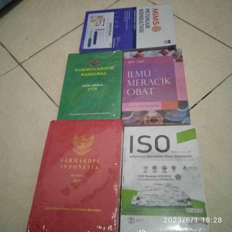 Jual 5 Buku Farmasi Terbaru Iso volume 53 Tahun 2021,Farmakope3, Mims ...