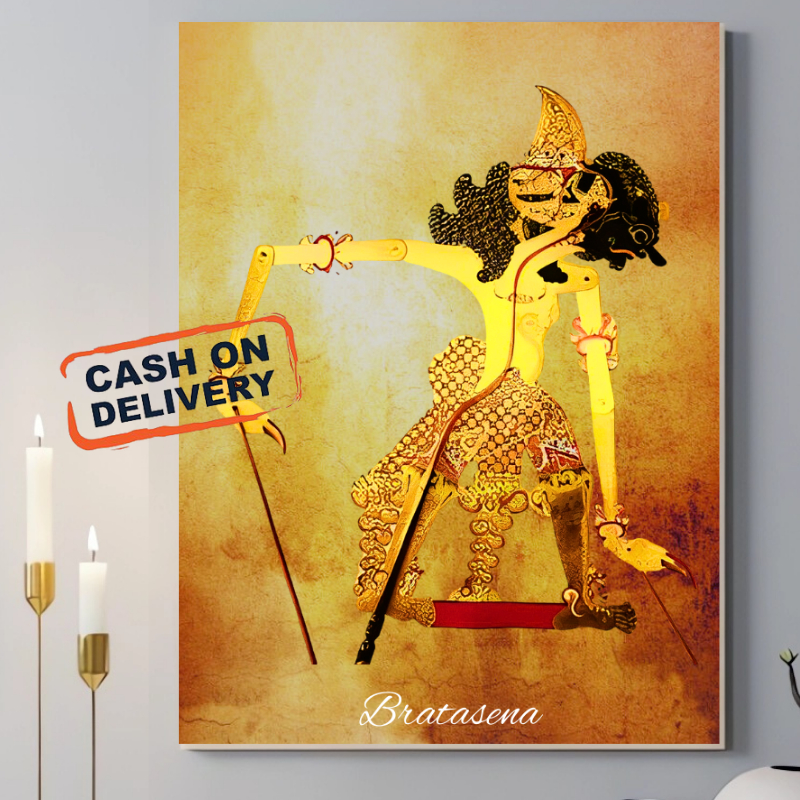 Jual Poster Wayang Kulit Bratasena Untuk Hiasan Dinding Atau Wall Dekor ...