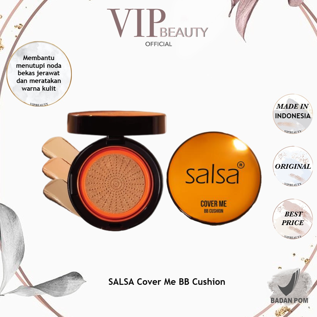 Jual SALSA Cover Me BB Cushion - Semi Matte with Red Algae Niacinamide ...