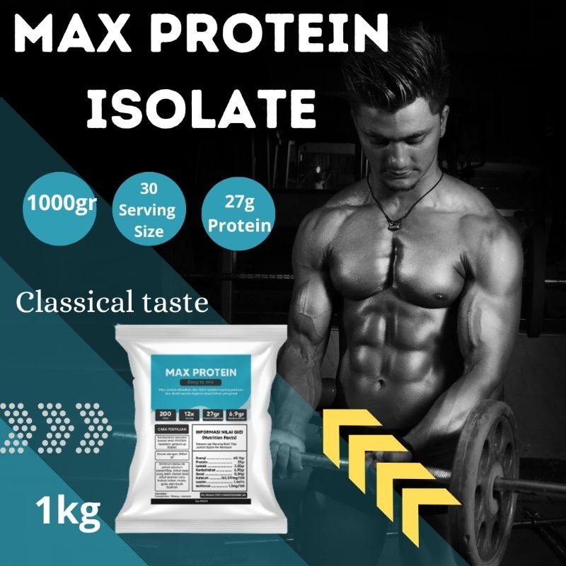 Jual 1000gr SOY PROTEIN POWDER 100% PURE SUSU PROTEIN WHEY ISOLATE SUSU ...