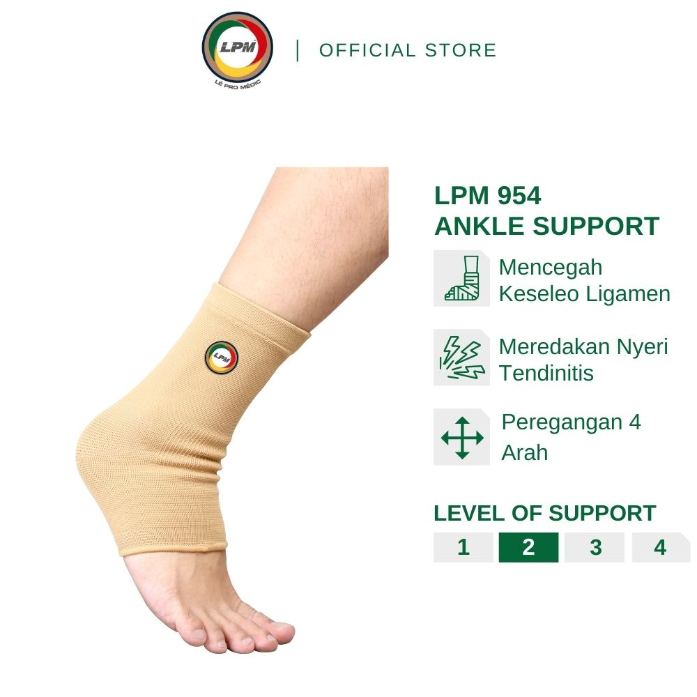 Jual LPM Ankle Support 954 Ankle Sleeve Compression Deker Pergelangan ...