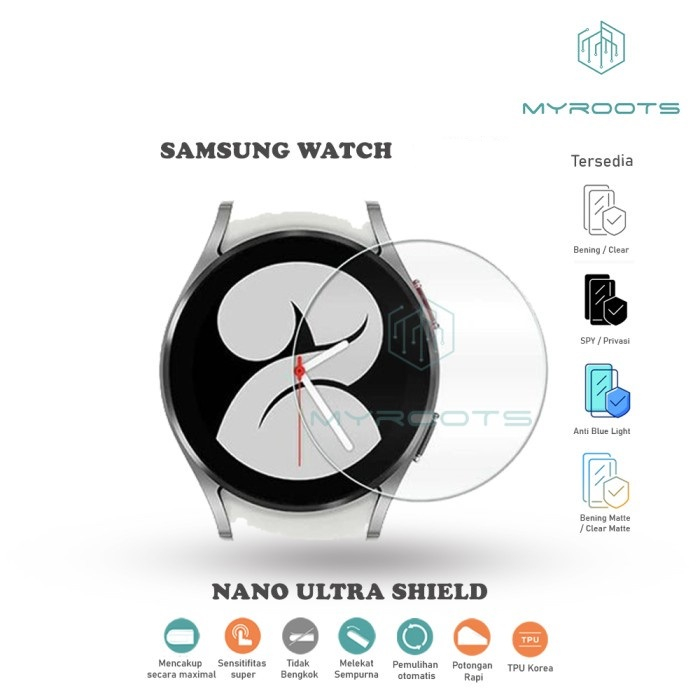 Jual Myroots Antigores Nano Ultra Shield Samsung Smartwatch - Watch 6 ...