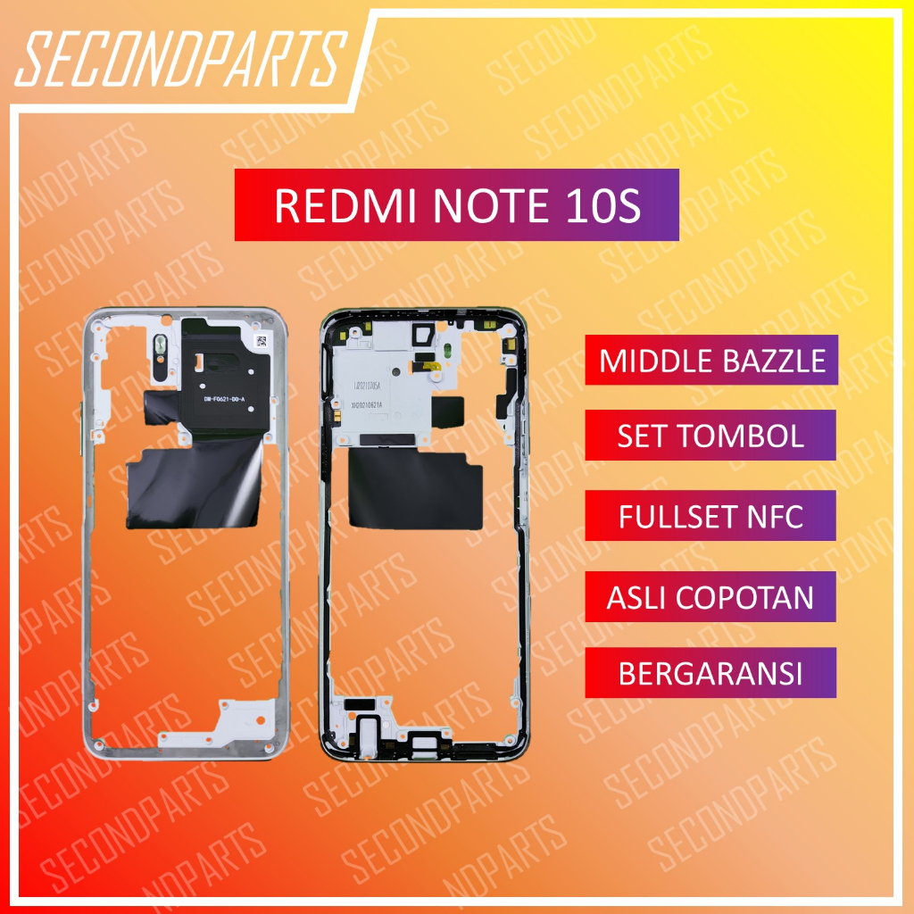 Jual RANGKA BAZZEL BAZEL FRAME TENGAH FULLSET NFC REDMI NOTE 10S ...