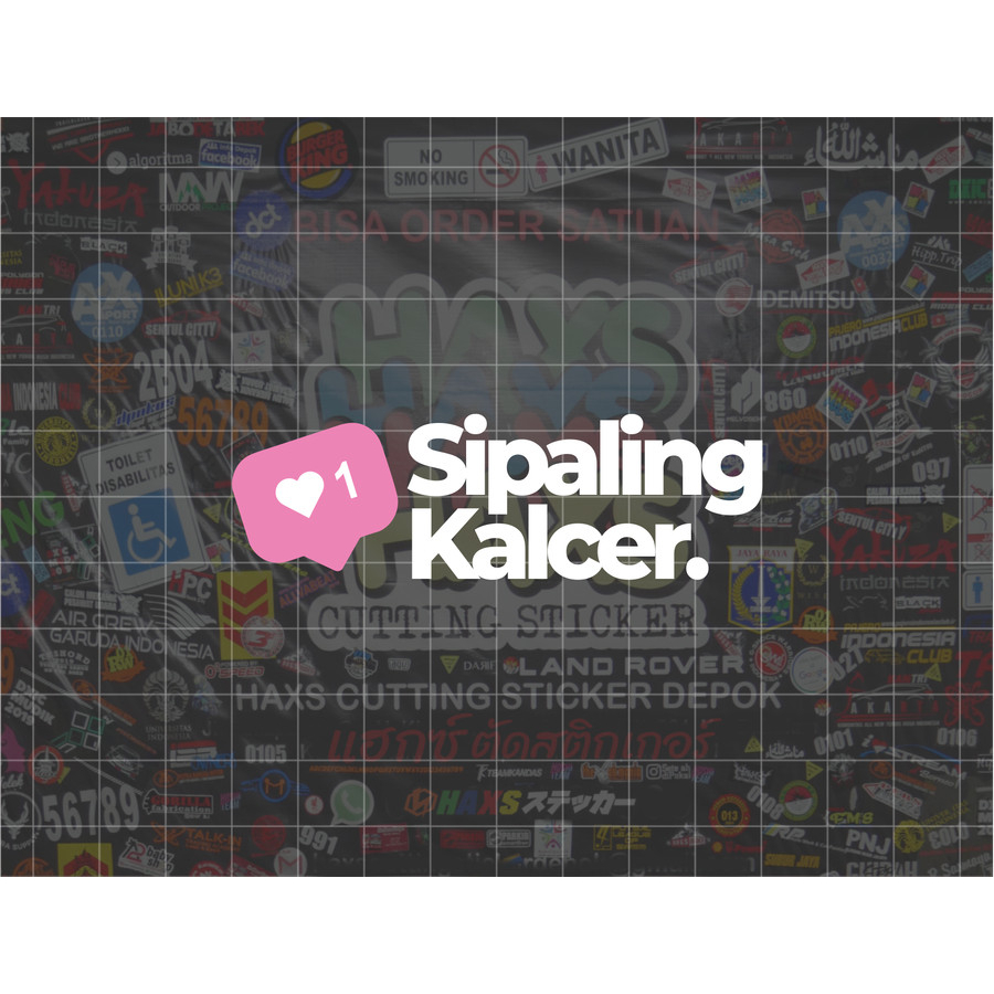 Jual Cutting Sticker Sipaling Kalcer Ukuran 8 Cm Untuk Motor | Shopee ...