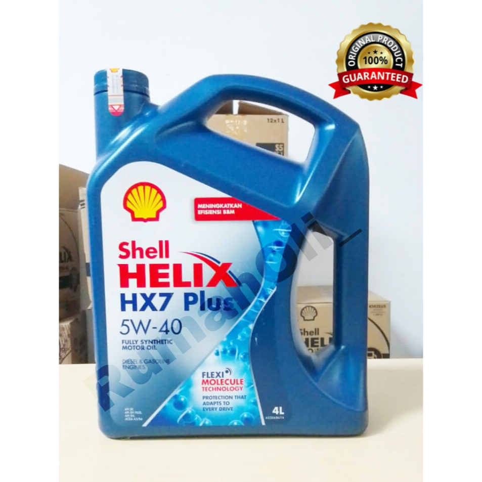Jual Shell Helix HX7 Plus 5W-40 SN/CF ( 1 Galon / 4 Liter ) | Shopee ...