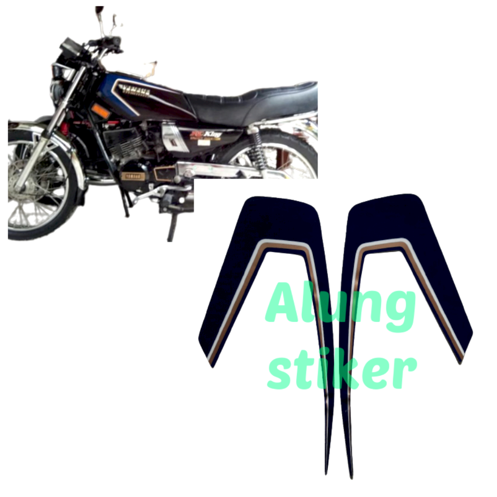 Jual STIKER STRIPING LIS LES BODY MOTOR RX KING 1987 BIRU STANDAR | Shopee Indonesia