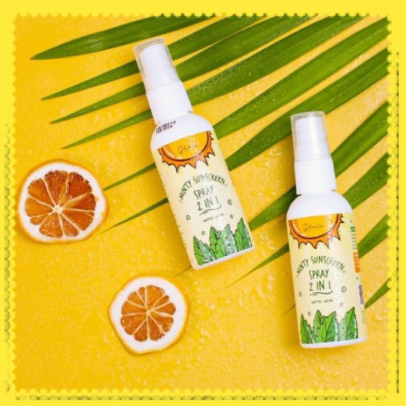 Jual Minty Sunscreen [BPOM] Sun Block Spray 2in1 Wajah dan Tubuh By Lea ...