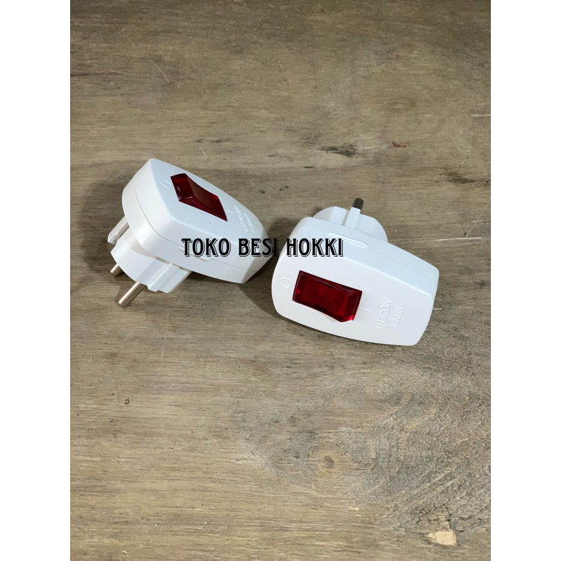 Jual Steker Saklar Lampu Uticon S-228 / Steker Lampu + Cok Uticon ...