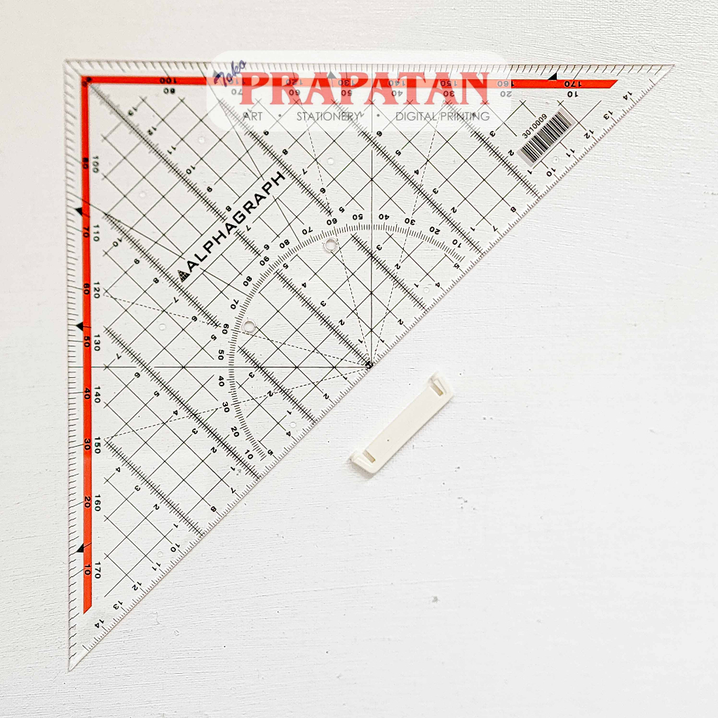 Jual Alphagraph Penggaris Segitiga 32cm | Triangle Acrylic Ruler ...