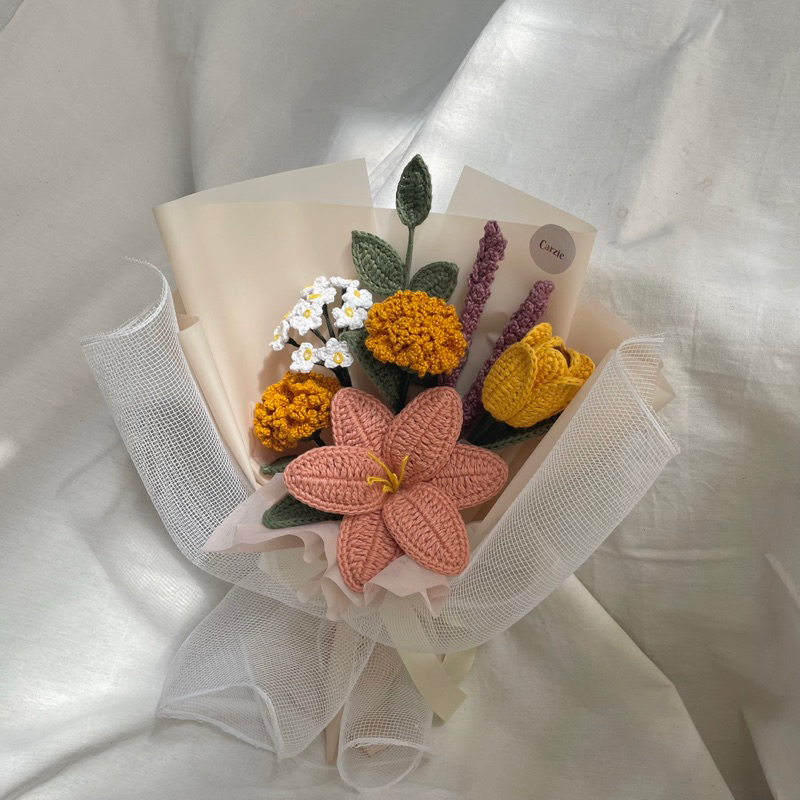 Jual Lilyza Flower Crochet Bouquet | Buket Bunga Rajut by Carzie ...