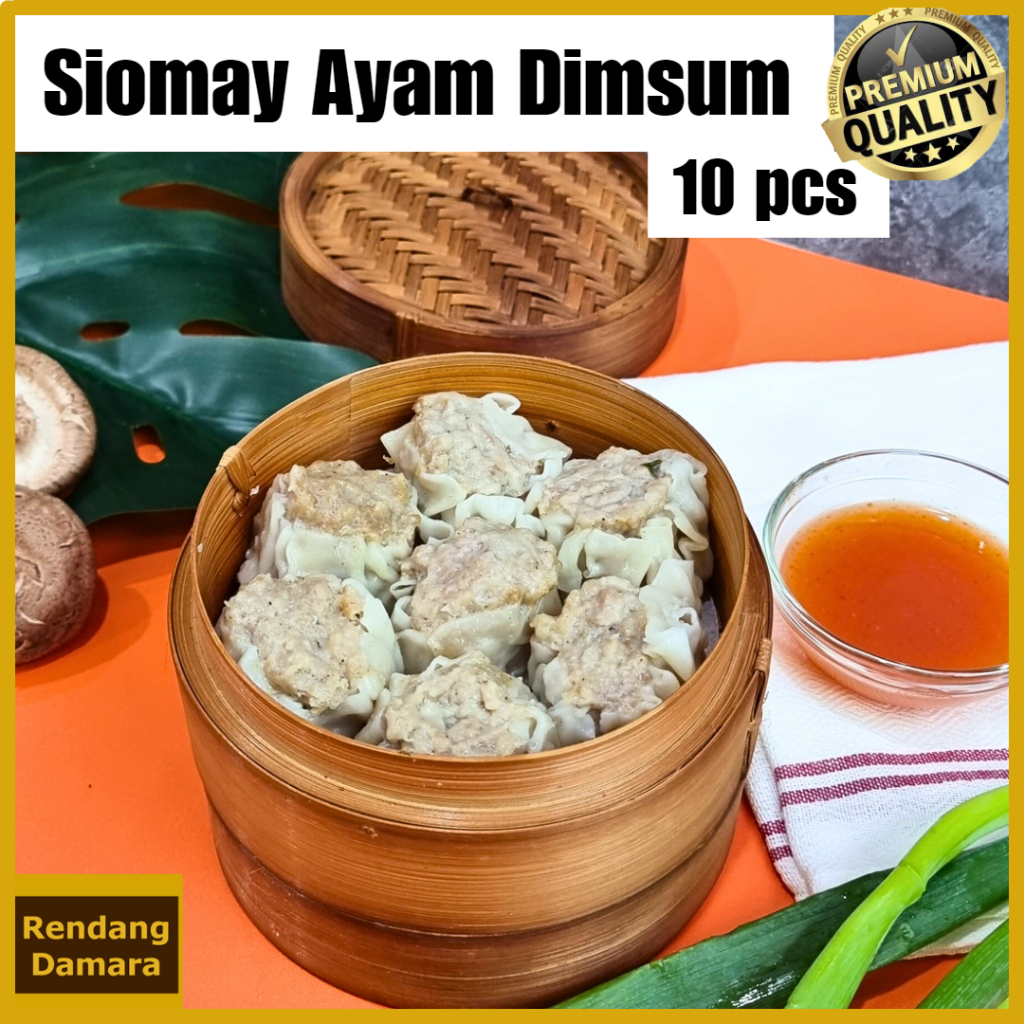 Jual SIOMAY FROZEN AYAM ISI 10 PCS LENGKAP DENGAN SAUS SAMBAL MERAH ...