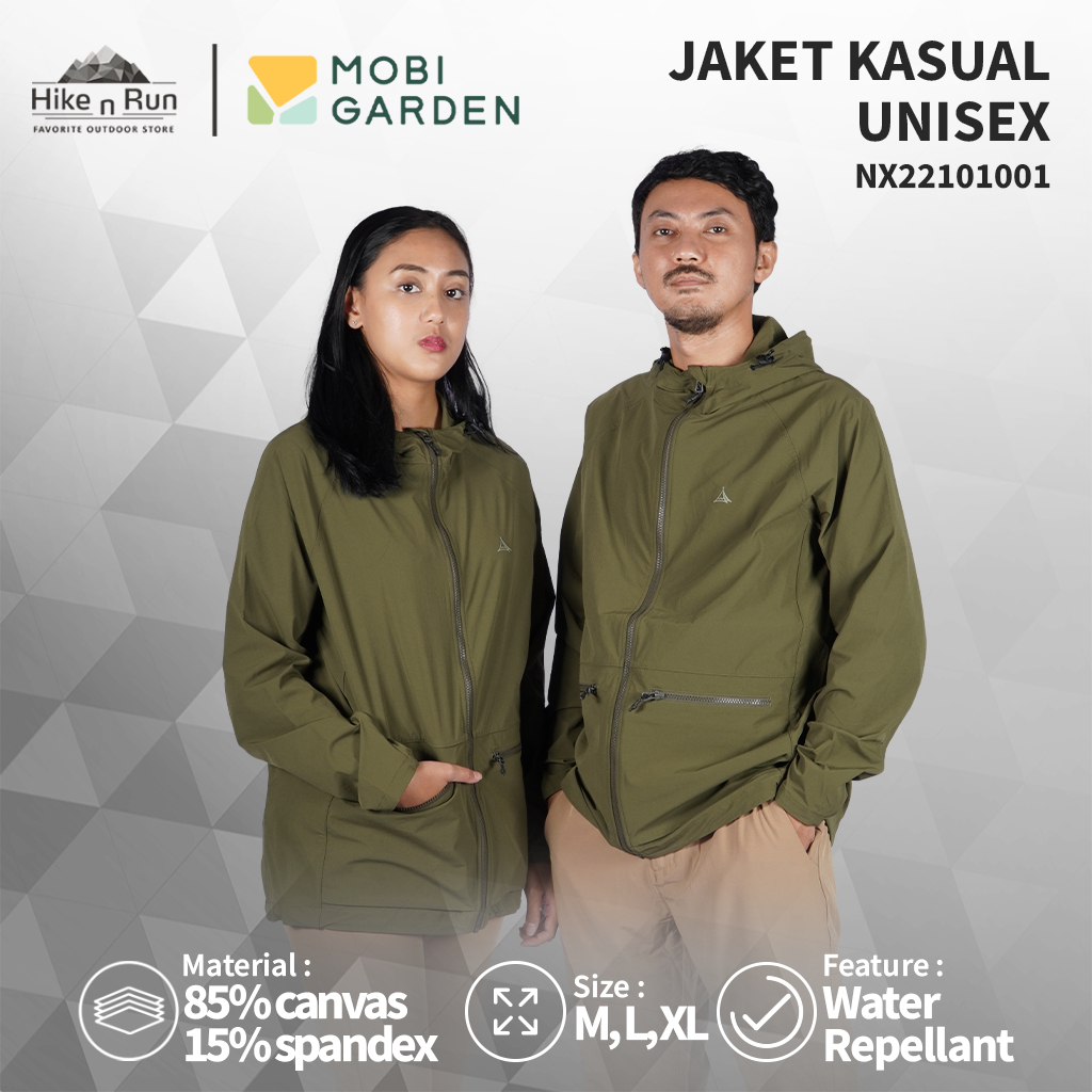 Jual Mobi Garden Jaket Kasual Pria Wanita NX22101001 Casual Outdoor ...