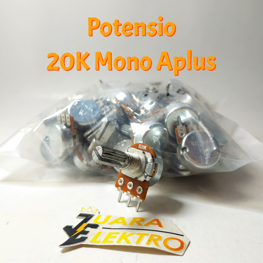 Jual Potensio 20K Mono Aplus | Potensiometer Mono 20K Aplus | Shopee ...