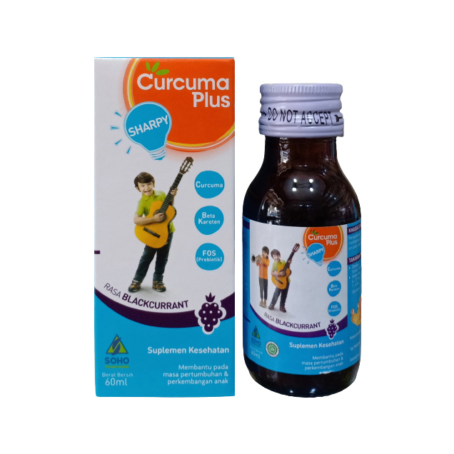 Jual CURCUMA Plus Sharpy Sirup Rasa Blackcurrant 60mL | Shopee Indonesia