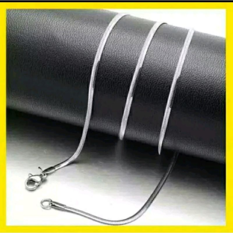 Jual KALUNG TITANIUM SILVER EMAS MODEL PIPIH STAINLESS STELL ASLI ...