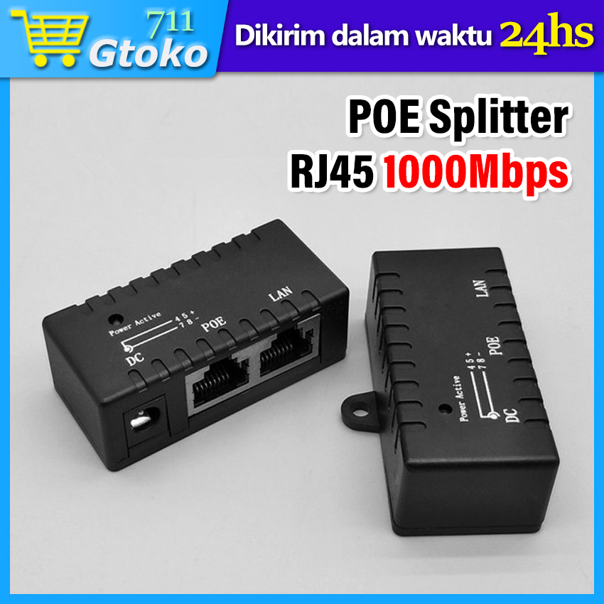 Jual POE Injector Passive Gigabit POE Splitter Power Over Ethernet POE ...