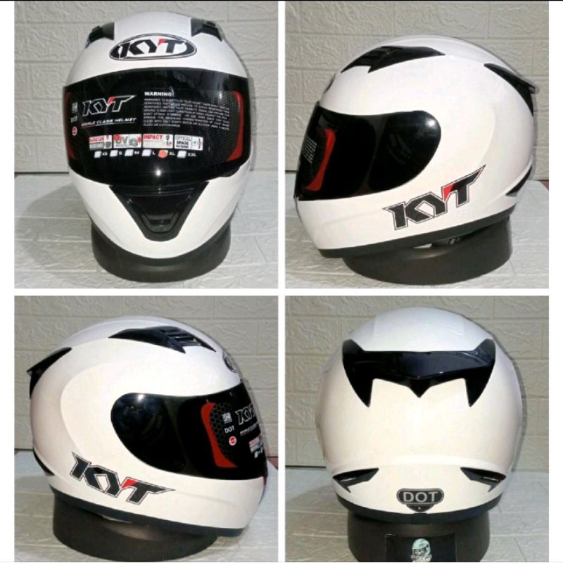 Jual HELM KYT R-10 ORIGINAL SOLID POLOS | HELM FULL FACE | Shopee Indonesia