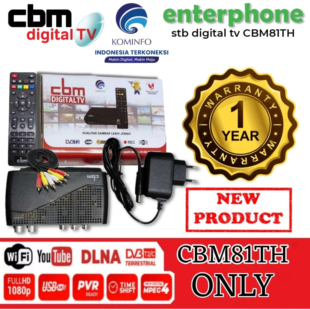 Jual Set Top Box TV Digital DVB T2 CBM CBM81TH STB MURAH & SNI | Shopee ...