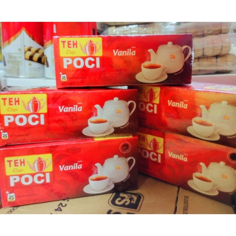 Jual Teh celup poci rasa vanilla isi 25kantong | Shopee Indonesia