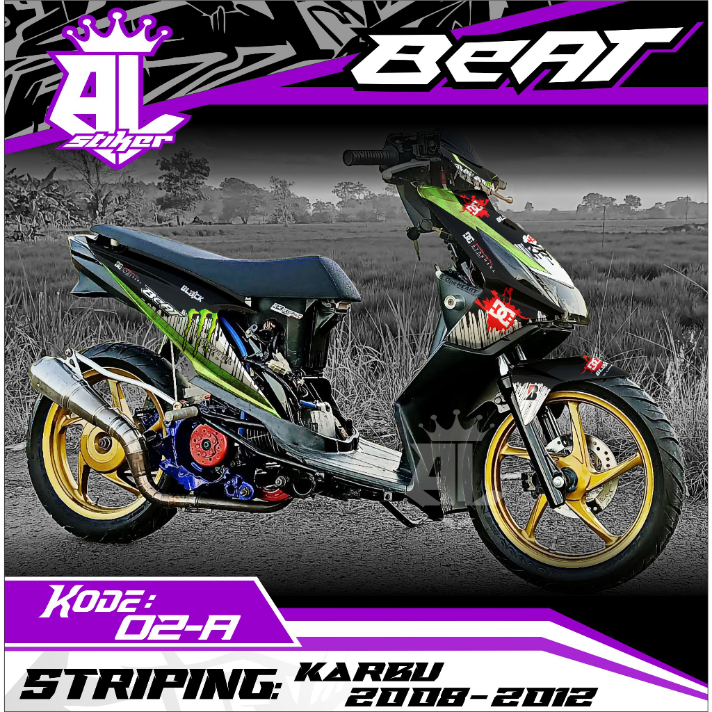 Jual Decal Beat Karbu Full Body Stiker Beat Karbu 2008-2012 Desain ...