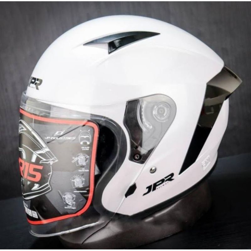 Jual HELM JPR RR15 SOLID POLOS | HELM HALF FACE | Shopee Indonesia