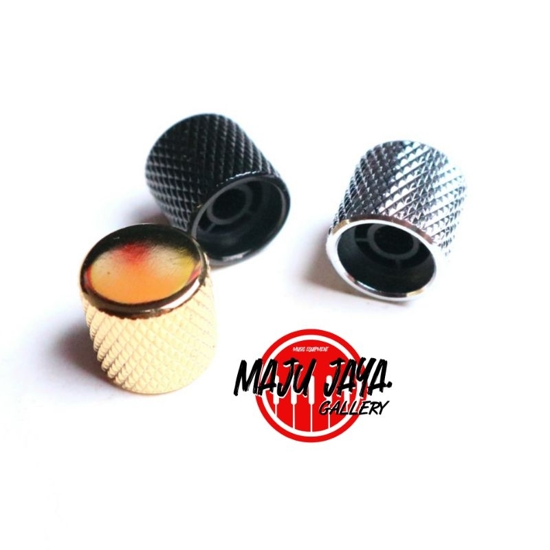 Jual knob tutup potensio flat top potentiometer gitar or bass ...