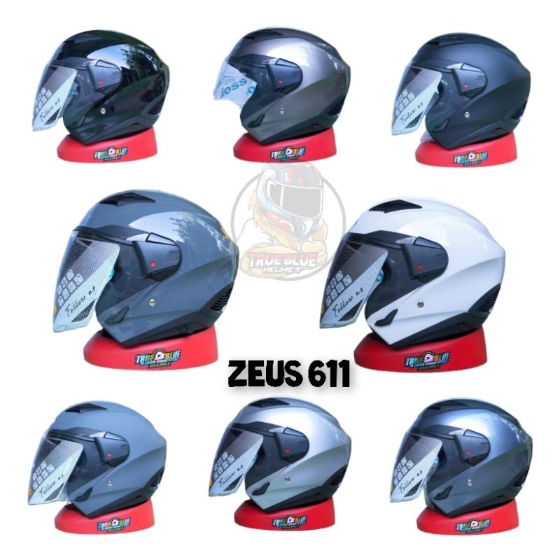 Jual Helm Zeus 611 Solid 100% Original | Shopee Indonesia