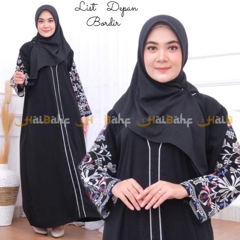 Jual Abaya syari basic polos gamis hitam dress arab turkey jetblack ...