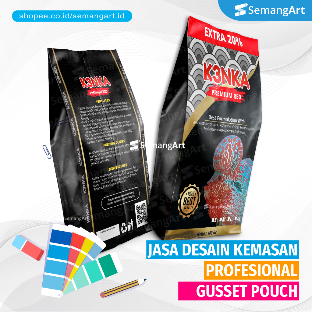 Jual Jasa Desain Label Kemasan Gusset Bag Pouch Packaging Kopi Minuman ...
